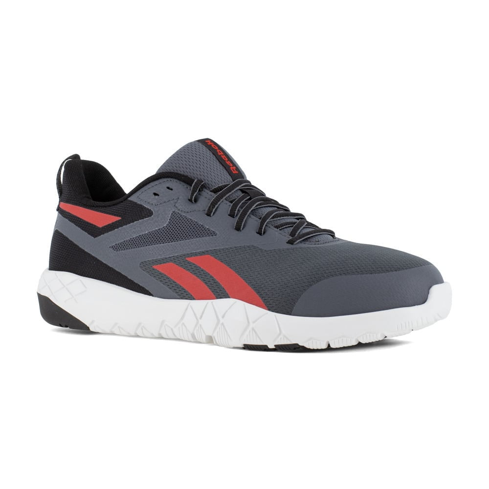 Reebok Work Athletic Shoe Composite Toe ESD Flexagon Force XL Gray Red ...