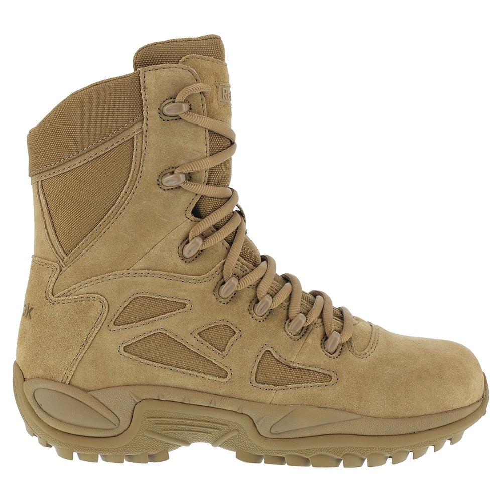 Reebok Work Mens 8" Rapid Response Soft Toe Stealth Boot with Side ...