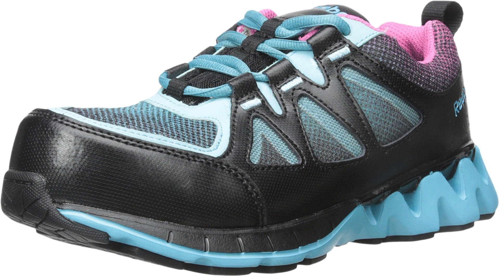 Reebok Work Women's Zigkick Work Composite Toe ESD Work Shoe Black/Blue ...