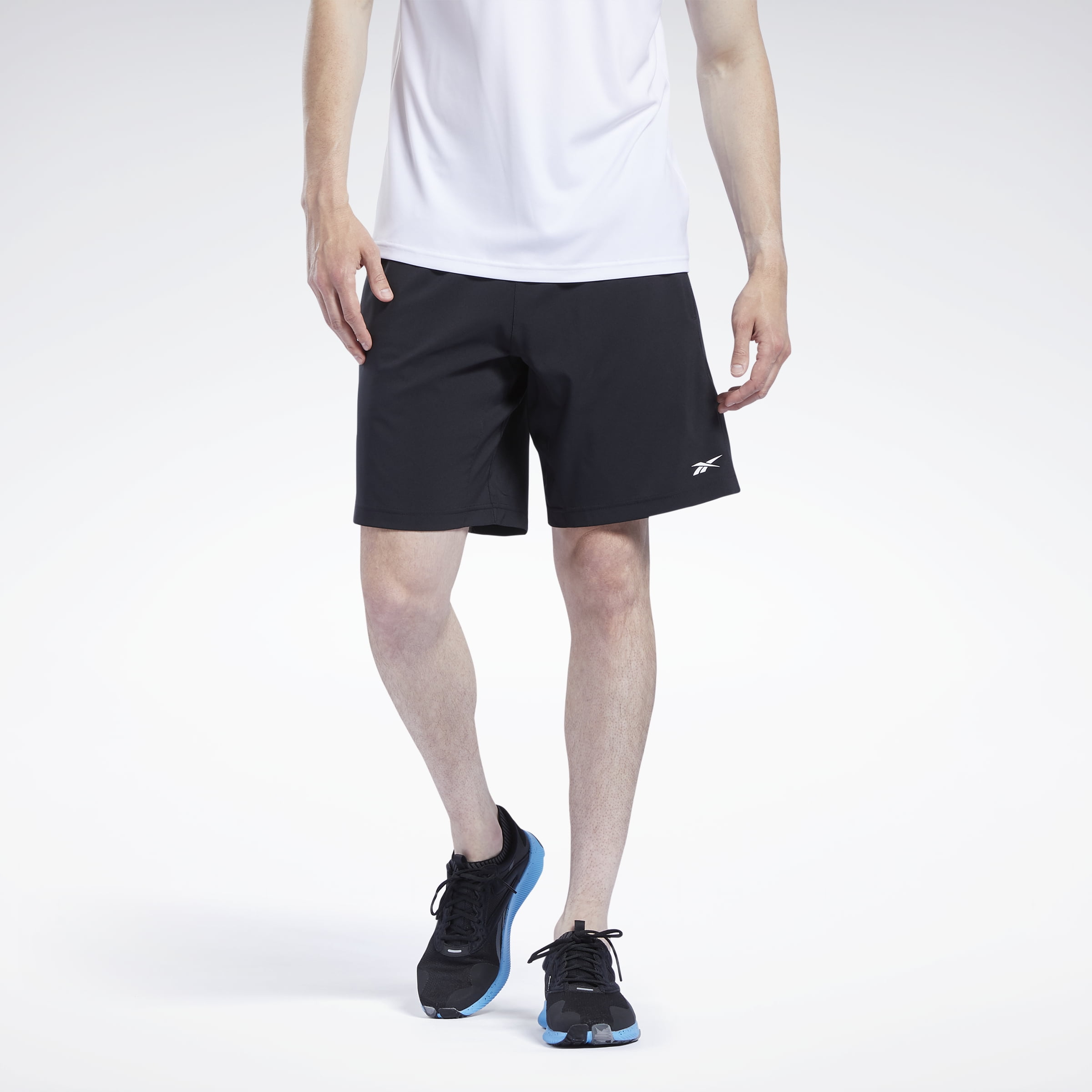 Reebok Men's Workout Ready Shorts, Speedwick Fabric, Elastic Waist with ...