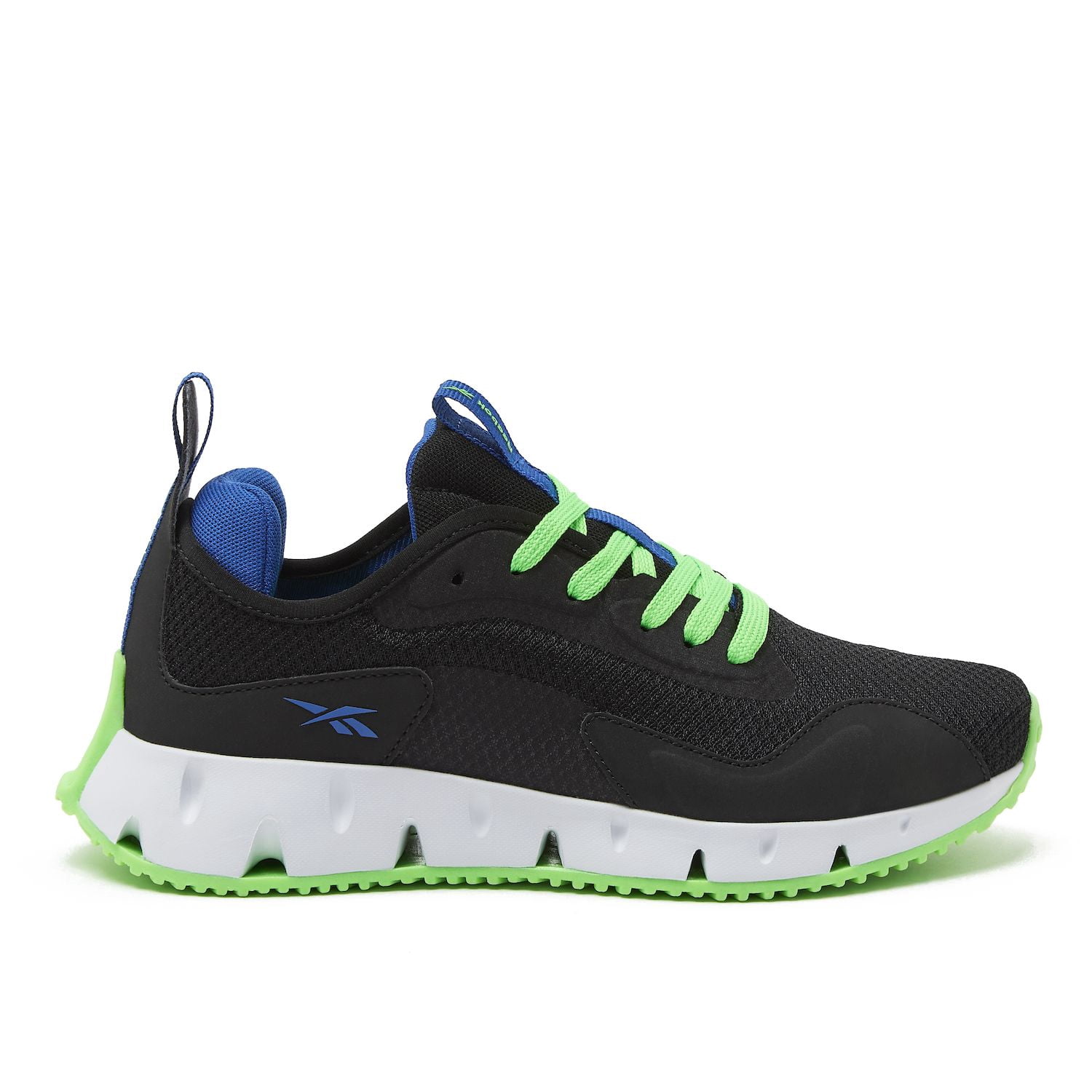 Reebok Zig Dynamica Kids' Athletic Shoes Color: Black Green Blue Size ...