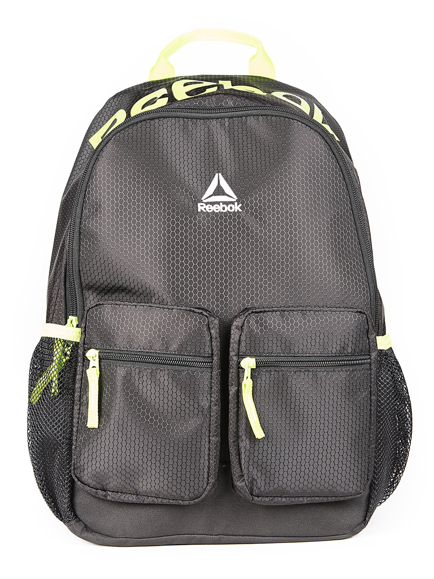 Reebok Sienna Unisex Backpack - Black/Green, Compact, Durable, Water ...