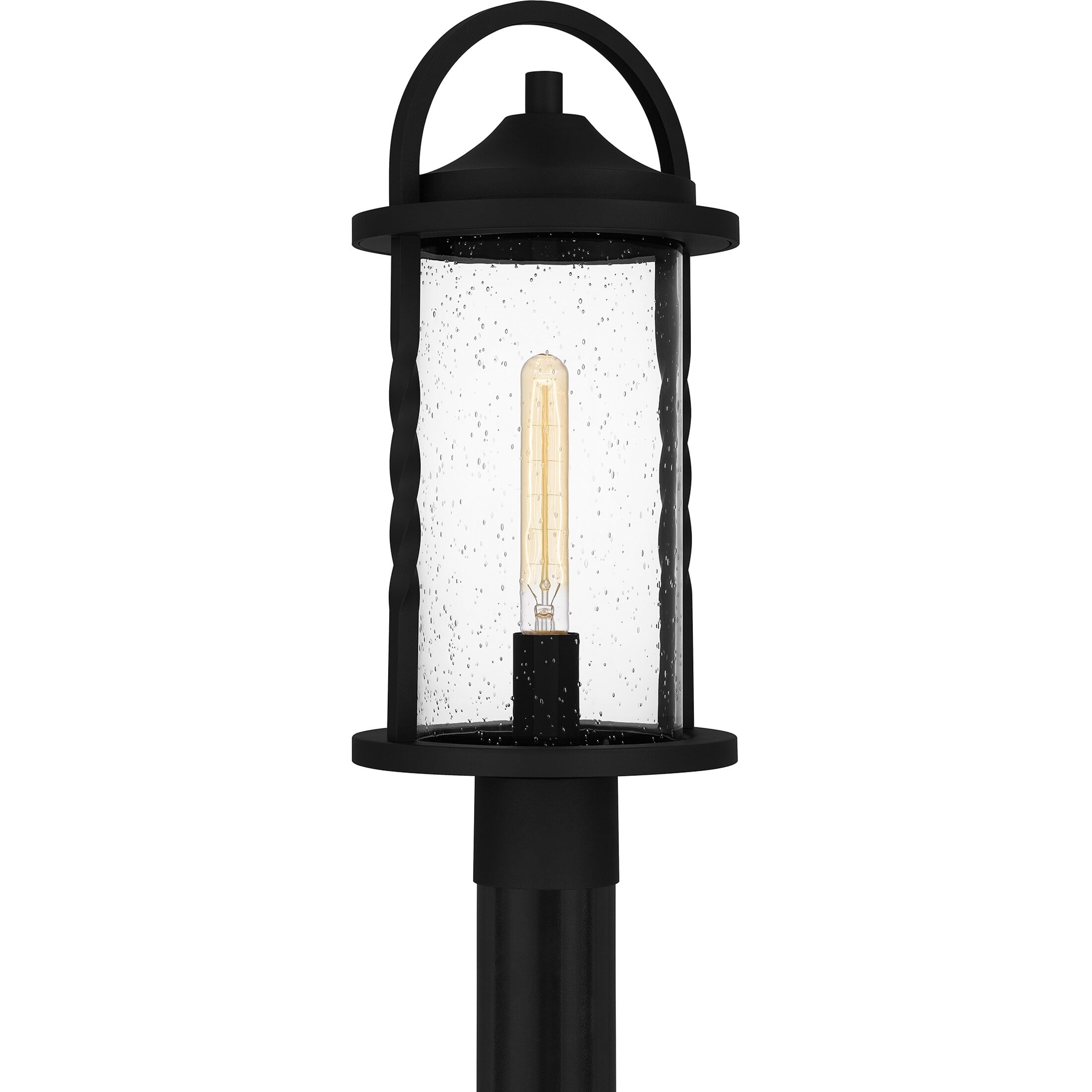 Reece 1-Light Earth Black Outdoor Post Lantern|Black - Walmart.com
