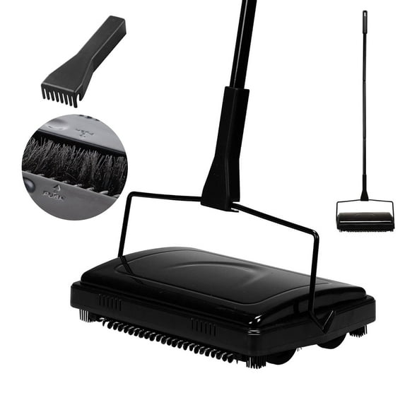 Reecoo Carpet Sweeper Cleaner with Dual Rotating System with Accessory ...