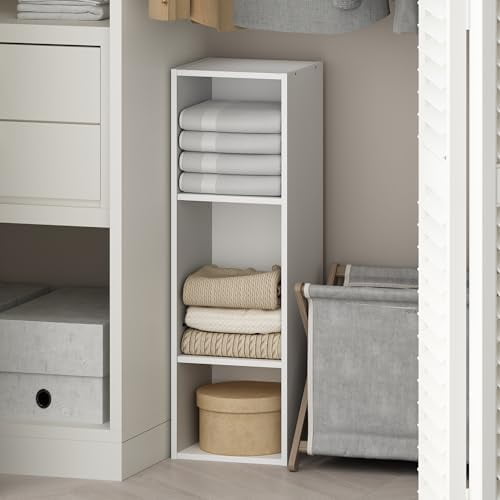 Reed 2-Tier Open Shelf Multipurpose Closet & Clothing Storage, Storage ...