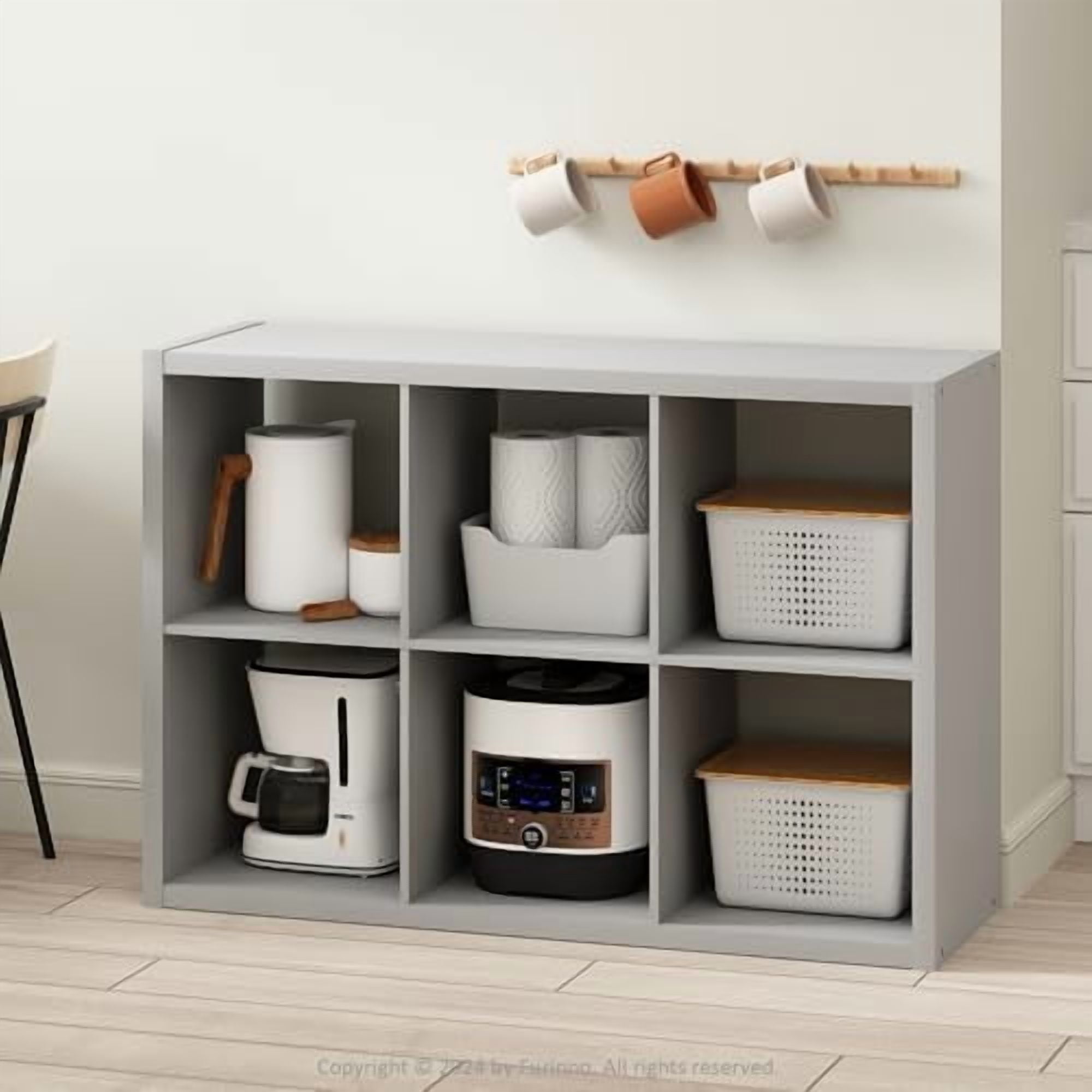 Reed 3-Tier Open Shelf Clothing & Closet Storage Organization, White ...