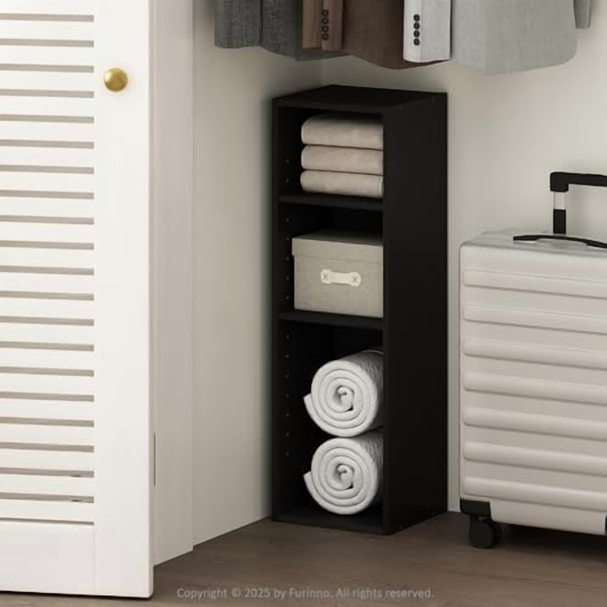 Reed 4-Tier Open Shelf Multipurpose Closet Storage, Storage Organizer ...