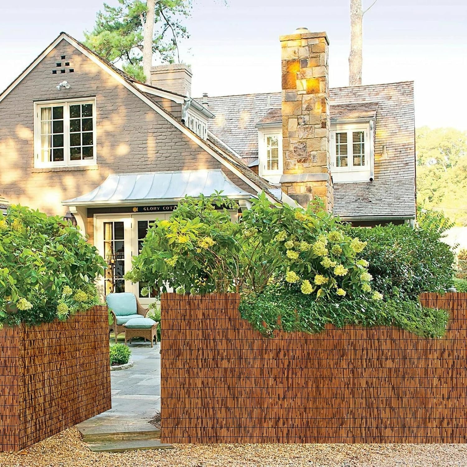 Reed Bamboo Screen Fencing,4FT X 16.4FT Natural Reed Fencing Reed ...