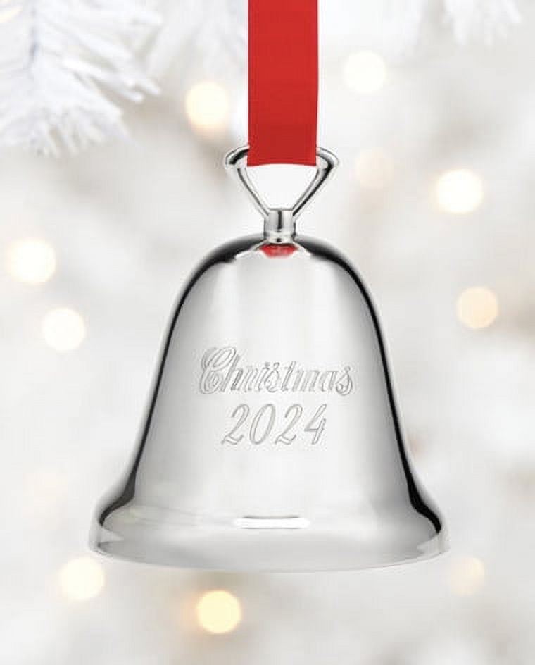 Reed & Barton 2024 Annual Silverplated Hanging Christmas Bell Ornament ...