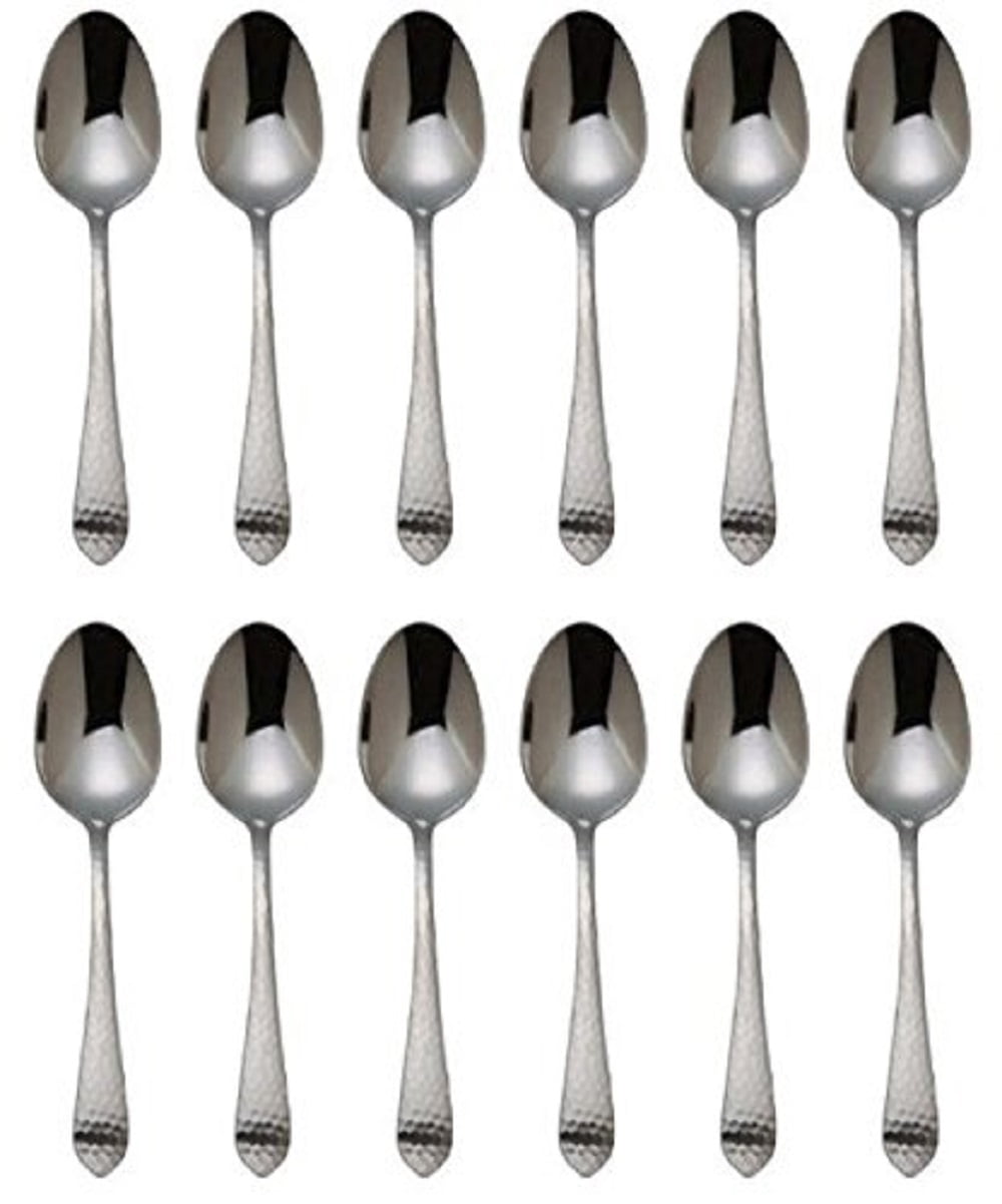 Reed & Barton Hammered Antique 18/10 Stainless Steel Teaspoon (Set of ...