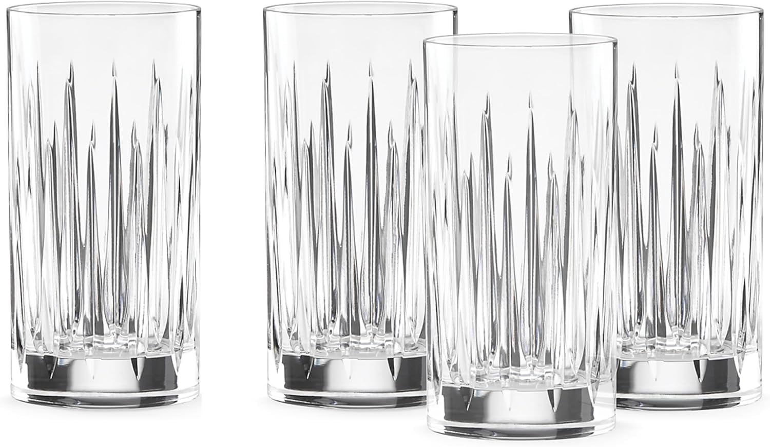 Reed & Barton Soho Crystal 4Pc Iced Beverage Glass Set, 5.90 LB, Clear ...