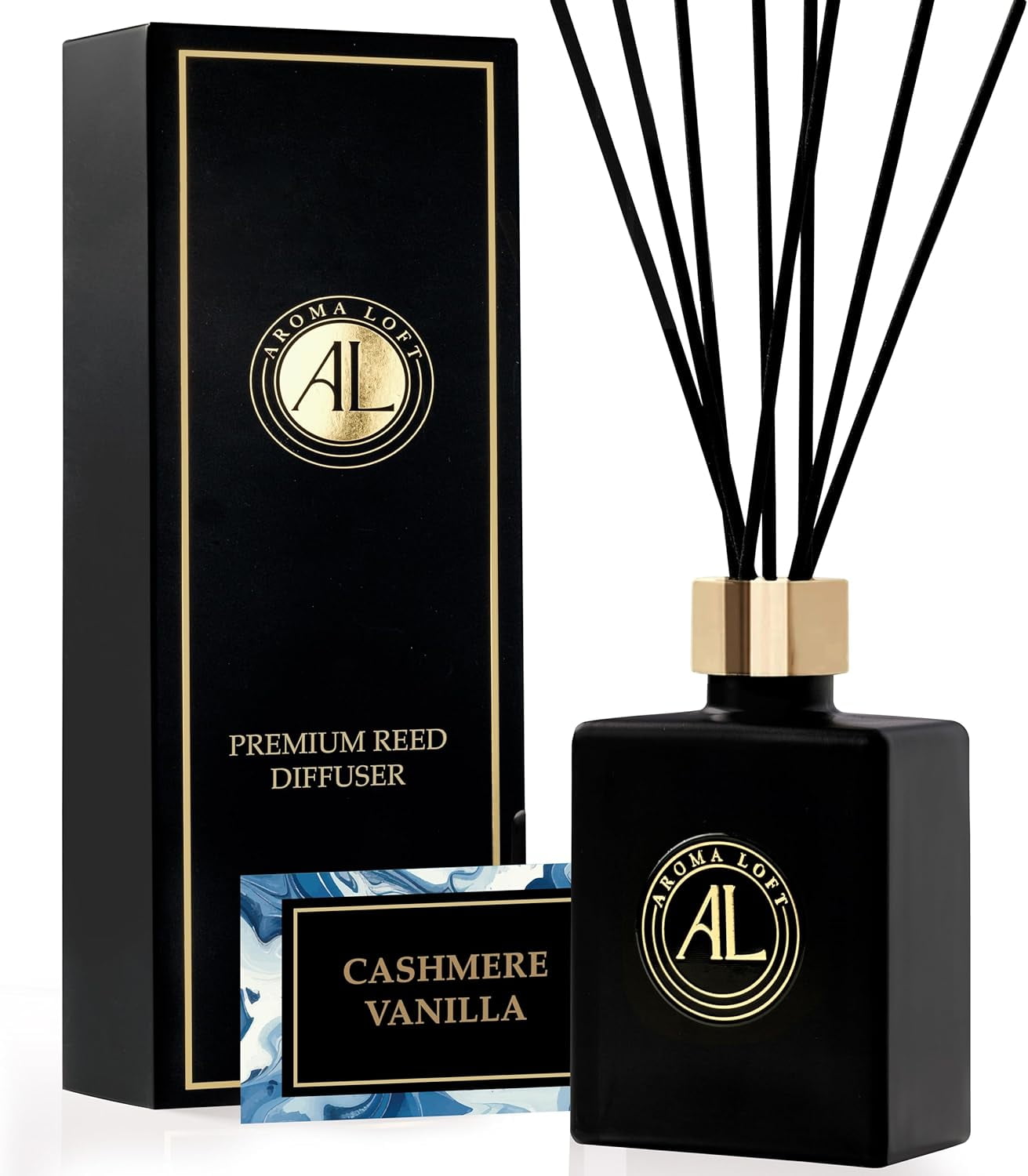 Reed Diffuser-Cashmere Vanilla Reed Diffusers for Home-5 oz.Oil ...