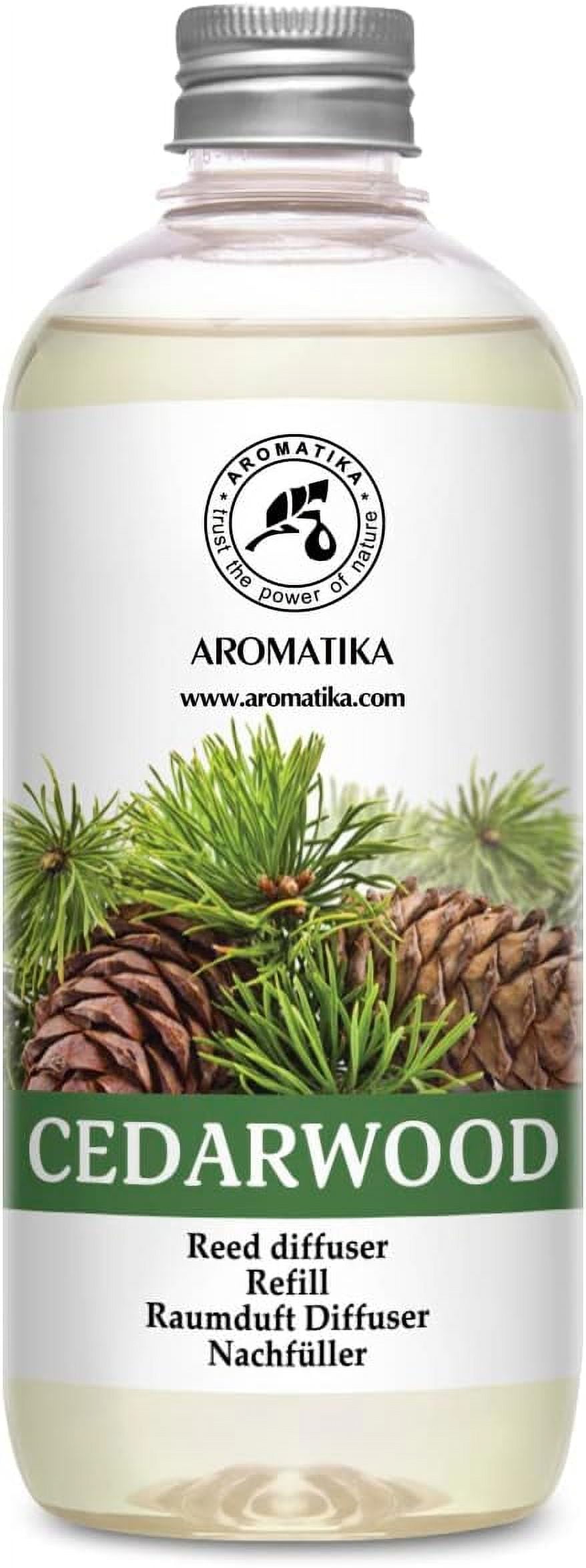 Reed Diffuser Refill Cedarwood 17 Fl Oz (500ml) - Scented Diffuser with ...