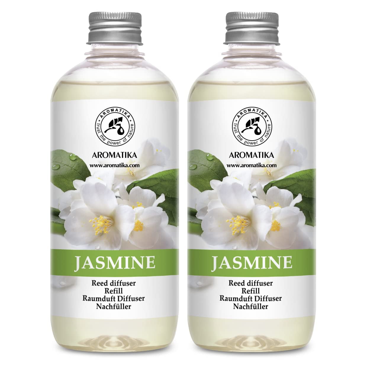 Reed Diffuser Refill Jasmine with Jasmine Essential Oil 34 Fl Oz ...