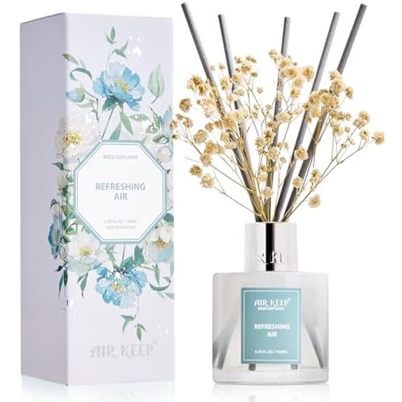 Reed Diffuser Set,3.38 fl oz (100 ml) - Refreshing Air Oil Diffusers ...