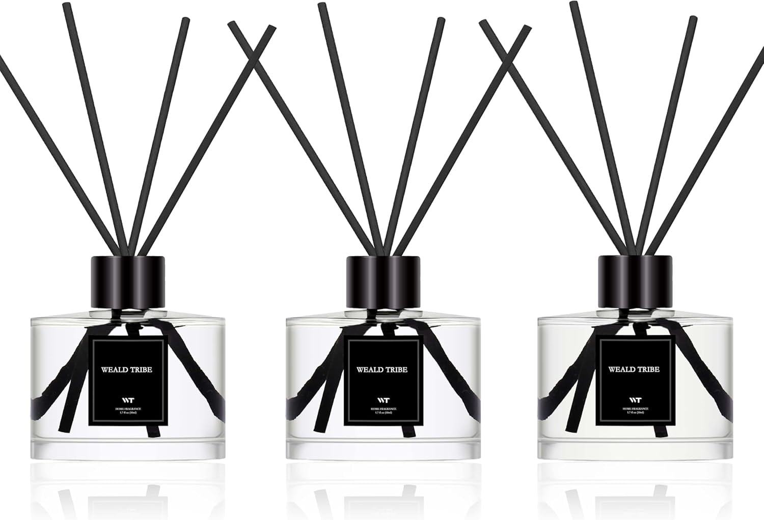 Reed Diffuser Set of 3 for Bathroom Air Fresheners, Oil Sticks | Fresh ...