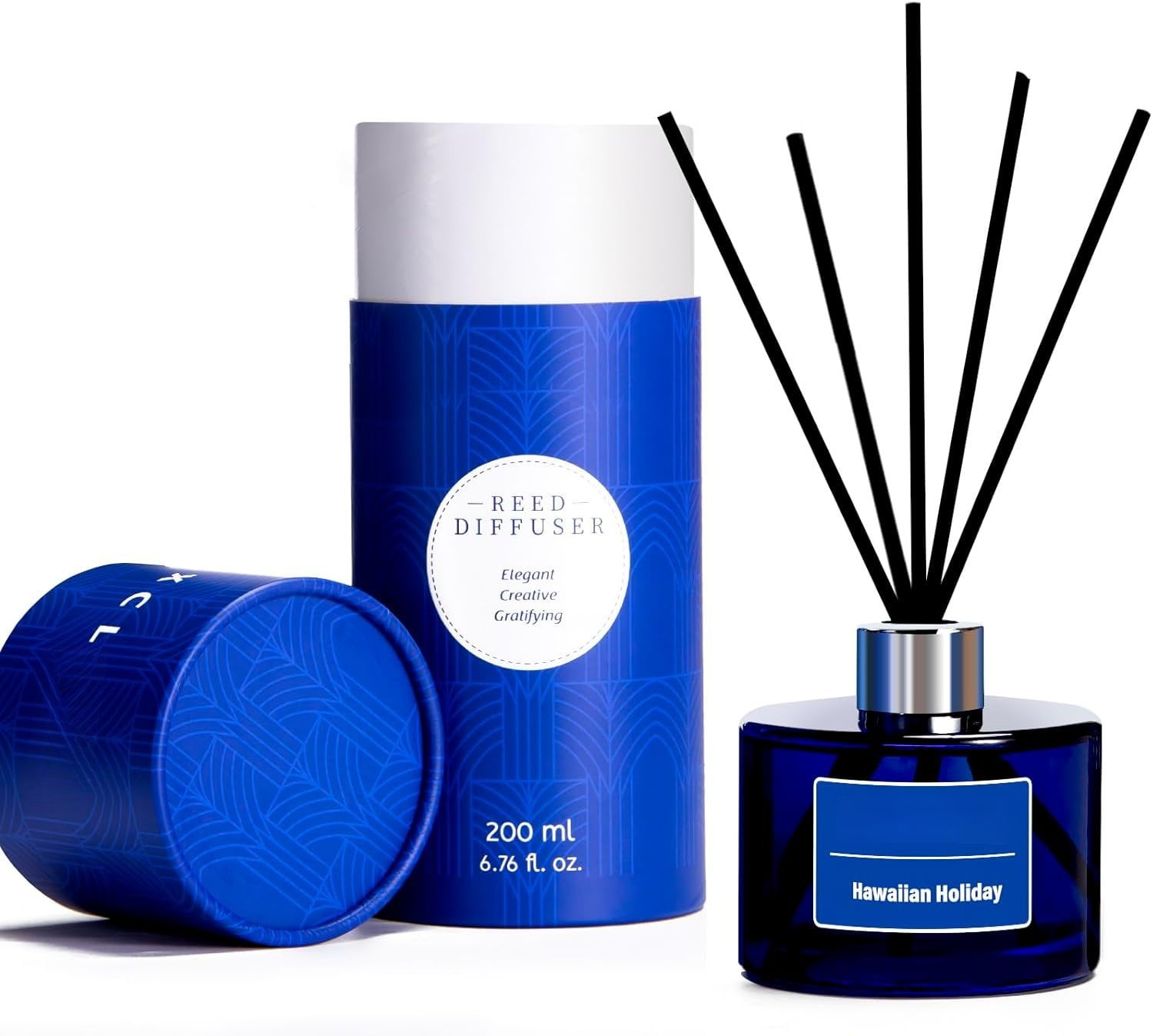 Reed Diffuser Set, 6.7 Oz Hawaiian Holiday Scented Reed Diffuser, Oil ...