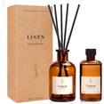 Reed Diffuser Set, 8.12 fl.oz Linen Scented Oil Diffuser, Home ...