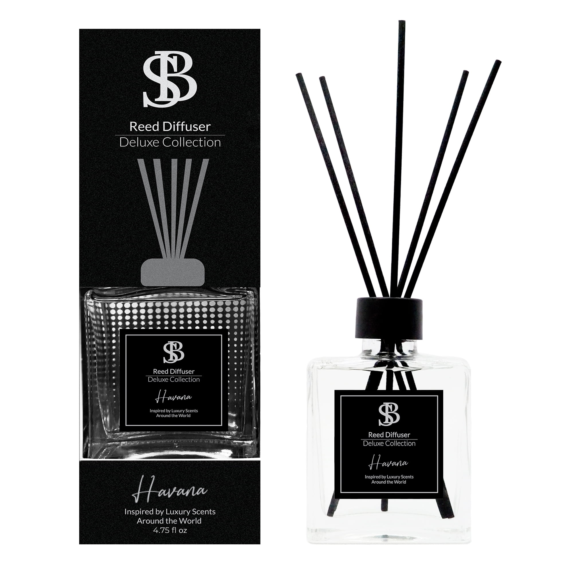 Reed Diffuser Set Deluxe Collection Havana - Nodes Cedar & Spice ...