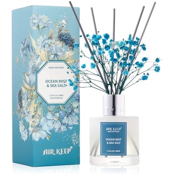 Reed Diffuser Set/Ocean Mist&Sea Salt/6.76 fl oz(200ml)/1 Pack/Home ...