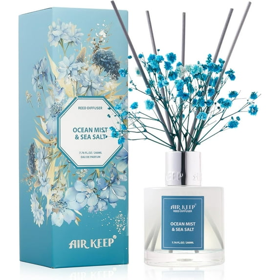 Reed Diffuser Set/Ocean Mist&Sea Salt/6.76 fl oz(200ml)/1 Pack/Home ...