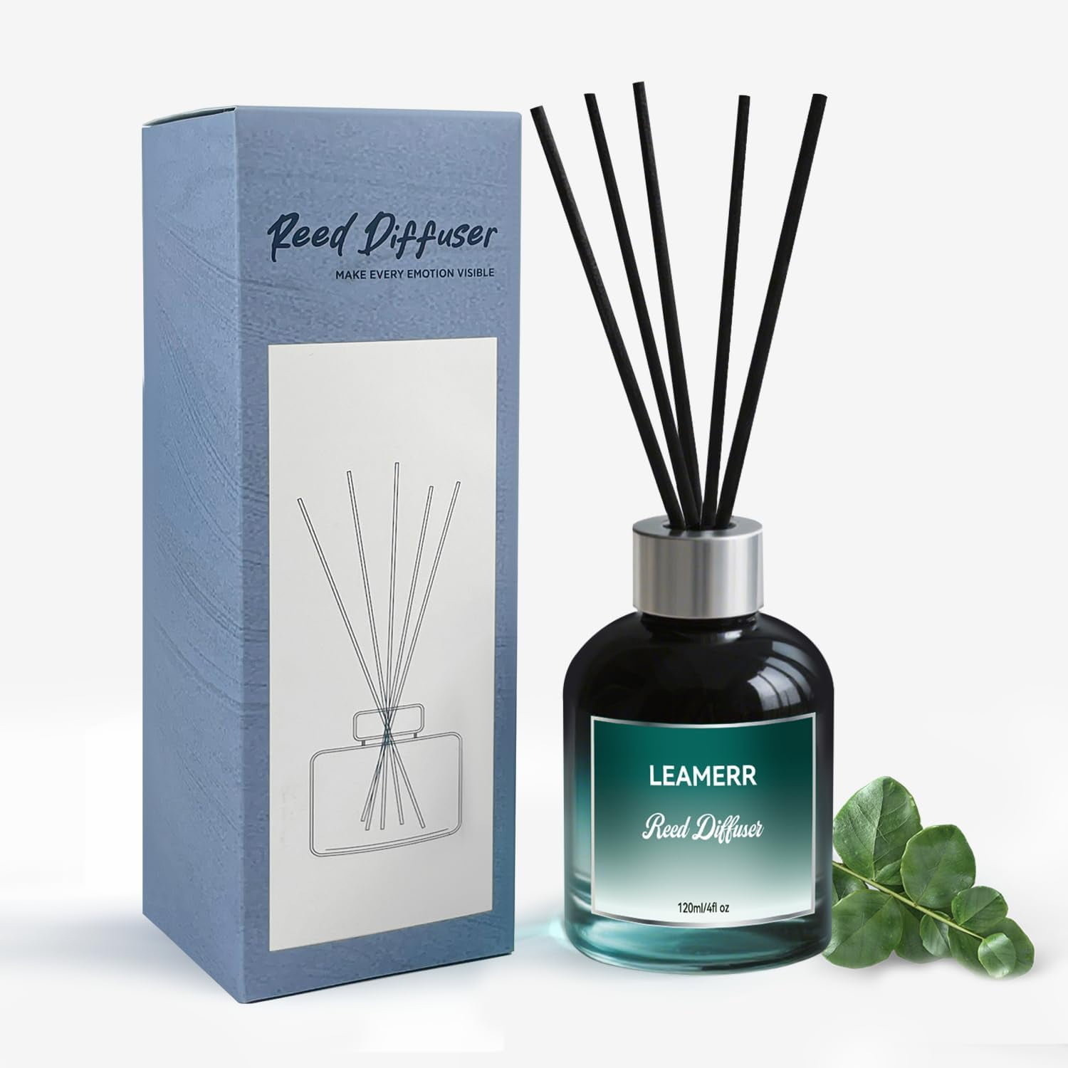 Reed Diffuser Set, Rouge Scented Diffuser with Sticks Long-Lasting Home ...