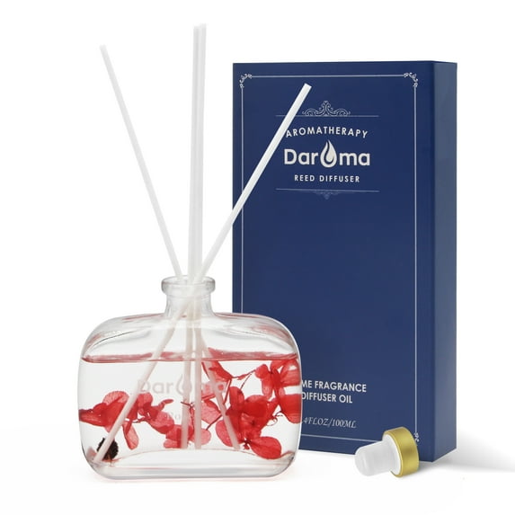 Reed Diffuser Set with Sticks, Daroma Dry Flowers Aromatherapy Reed ...