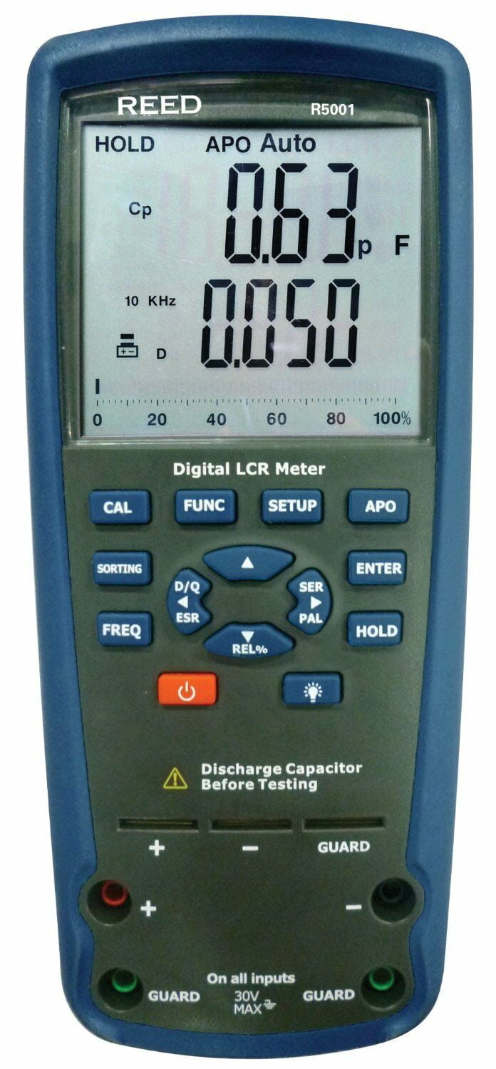 Reed Instruments Passive Component LCR Meter,100,10,1kHz R5001 ...