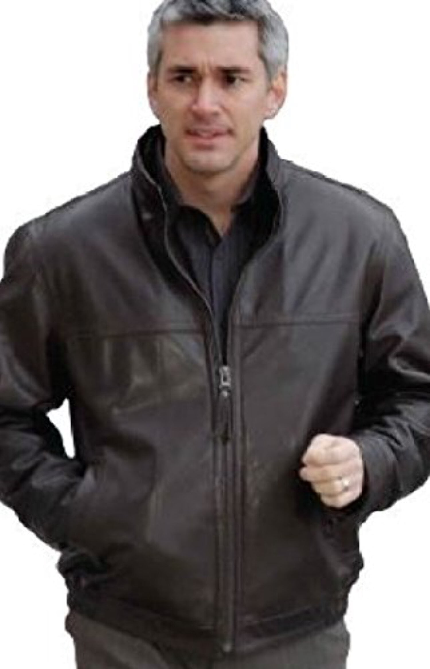 Reed Men's Tall Winners Leather Jacket Union XLTall Brown - Walmart.com