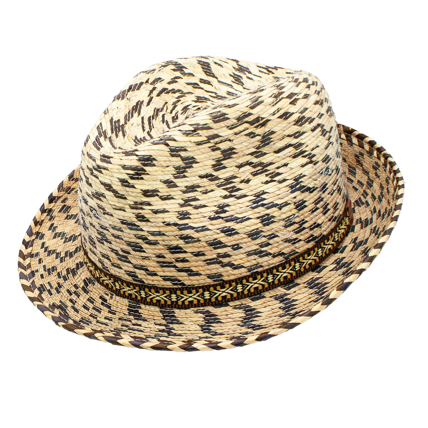 Reed Palm Leaf Sun Beach Resort Unisex Fedora Hat Default - Walmart.com