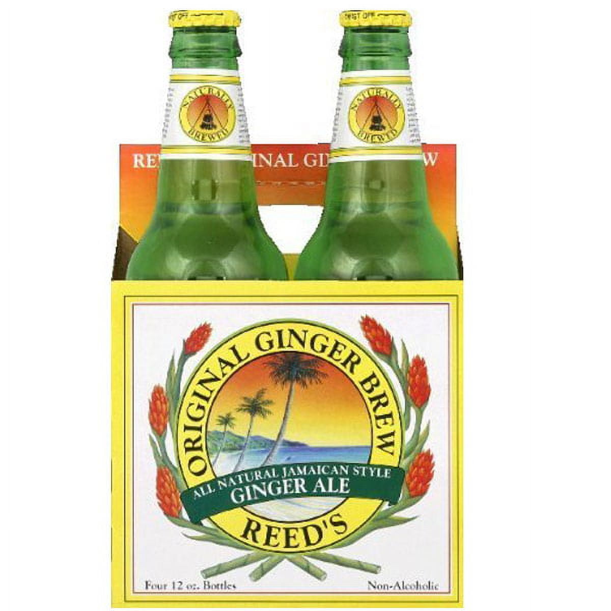 Reed'S Ginger Ale Original Ginger Brew Soda, 12 Ounce (24 Glass Bottles ...