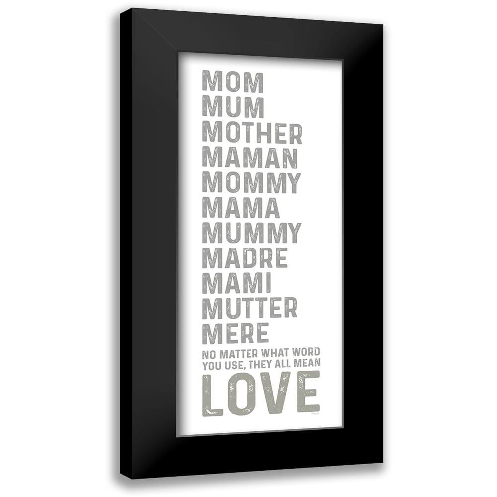 Reed, Tara 10x18 Black Modern Framed Museum Art Print Titled - Mother ...