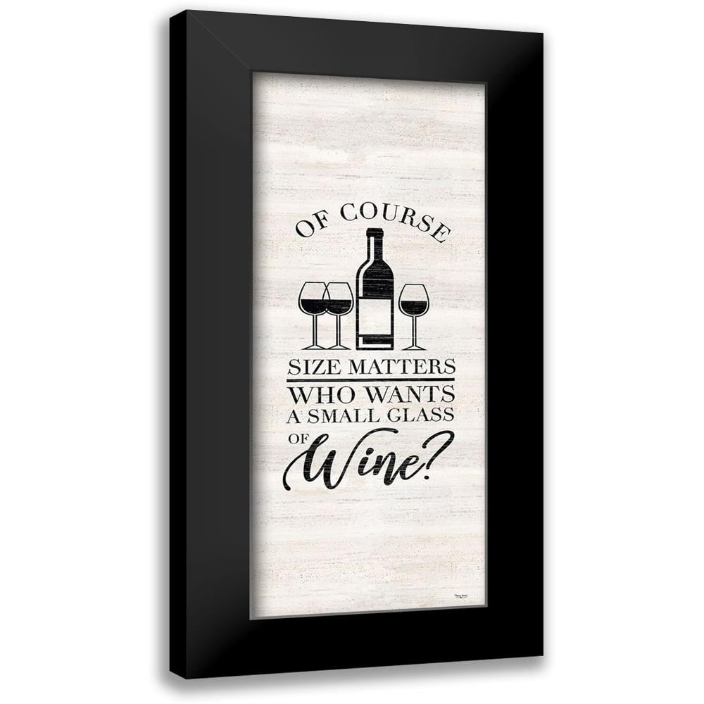 Reed, Tara 10x18 Black Modern Framed Museum Art Print Titled - Wine ...