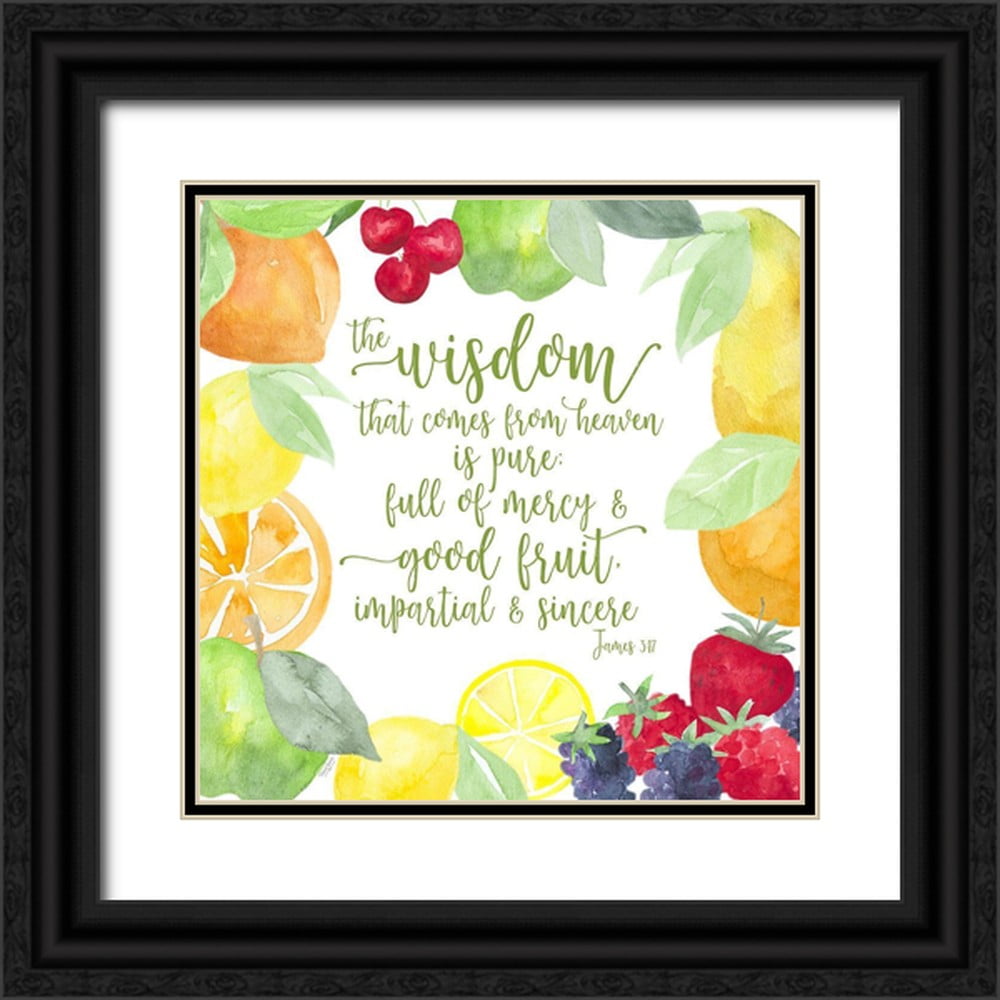 Reed, Tara 12x12 Black Ornate Wood Framed with Double Matting Museum ...