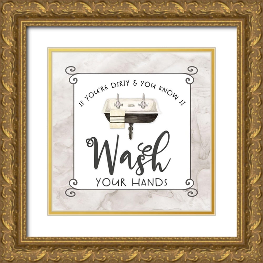 Reed, Tara 12x12 Gold Ornate Wood Framed with Double Matting Museum Art ...