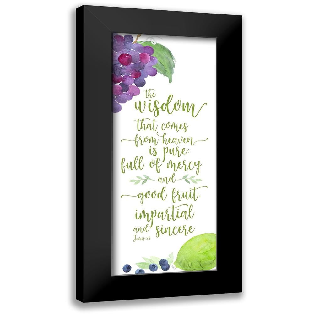 Reed, Tara 12x24 Black Modern Framed Museum Art Print Titled - Fruit of ...