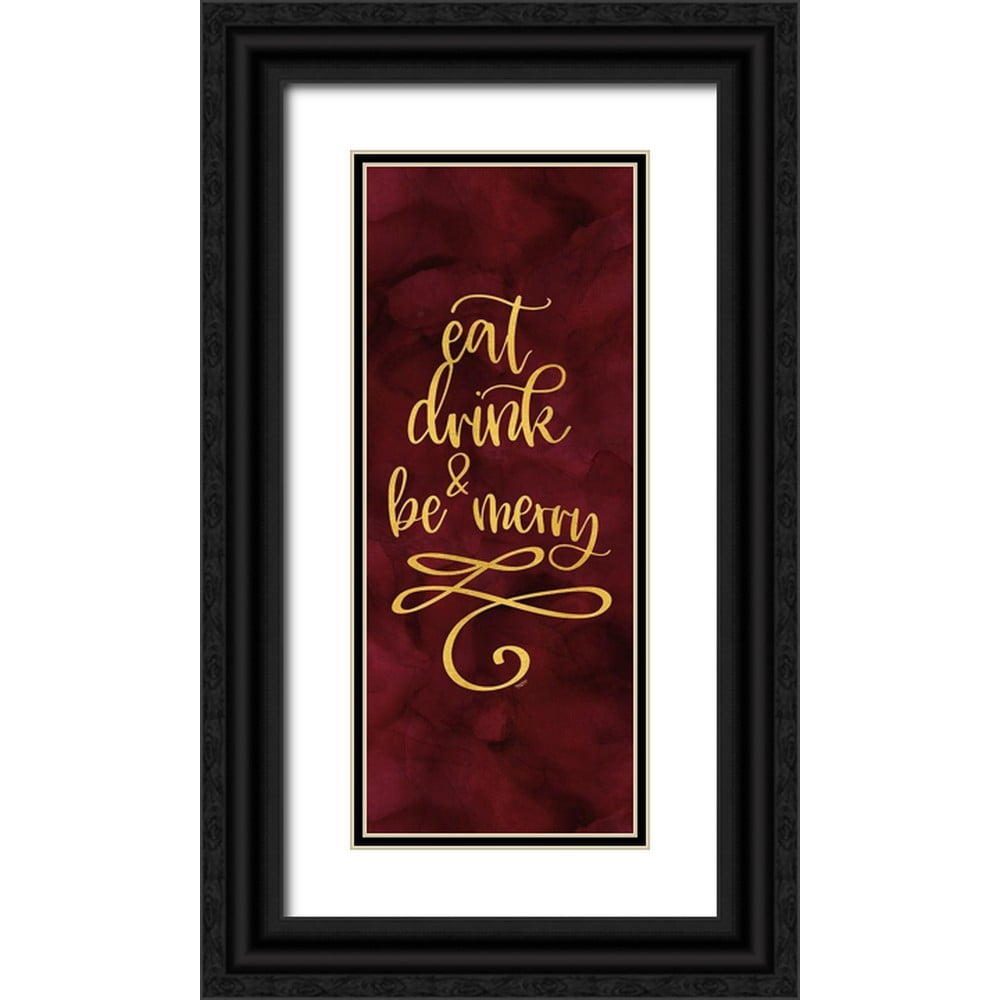 Reed, Tara 12x24 Black Ornate Wood Framed with Double Matting Museum ...