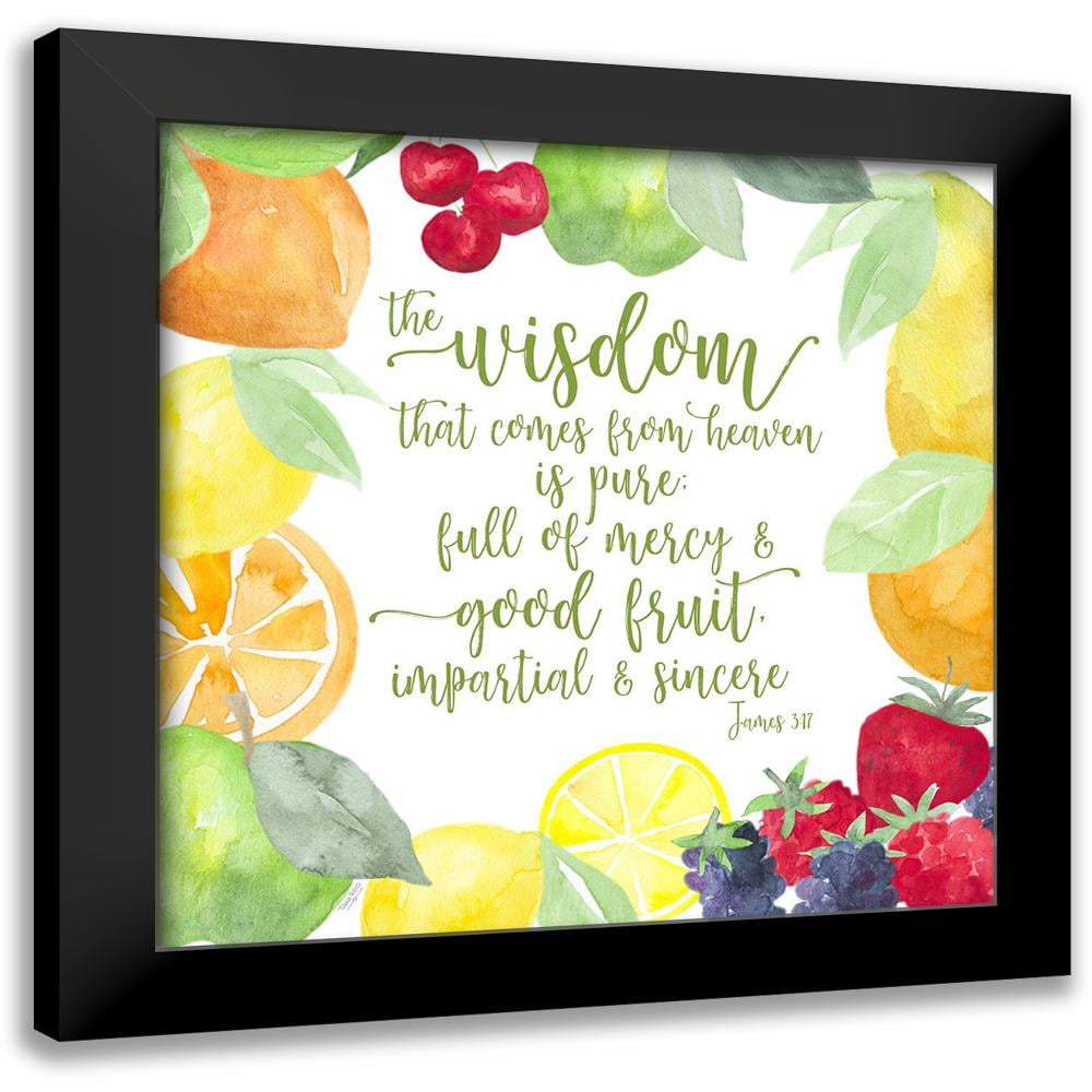 Reed, Tara 20x20 Black Modern Framed Museum Art Print Titled - Fruit of ...