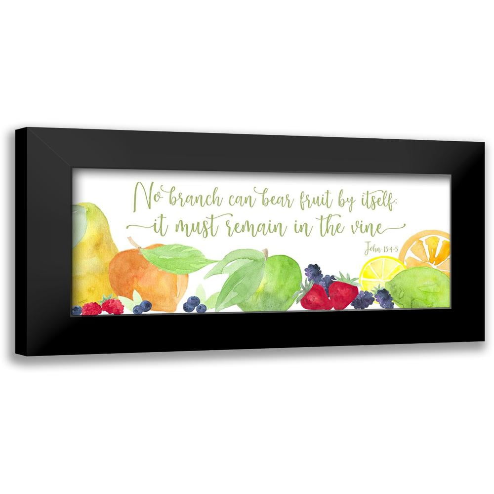 Reed, Tara 24x12 Black Modern Framed Museum Art Print Titled - Fruit of ...