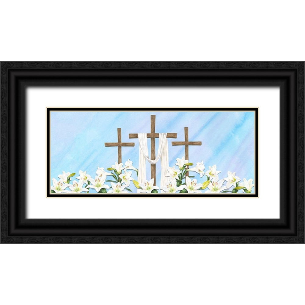 Reed, Tara 24x12 Black Ornate Wood Framed with Double Matting Museum Art Print Titled - He is ...