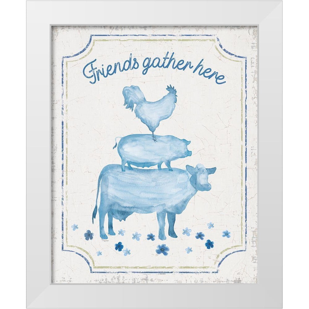 Reed, Tara 26x32 White Modern Wood Framed Museum Art Print Titled - Country Cottage Field XX ...