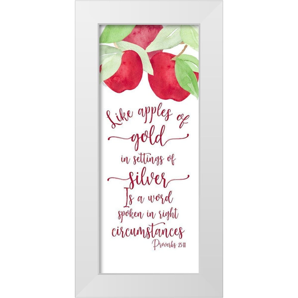 Reed, Tara 8x14 White Modern Wood Framed Museum Art Print Titled - Fruit of the Spirit vertical ...