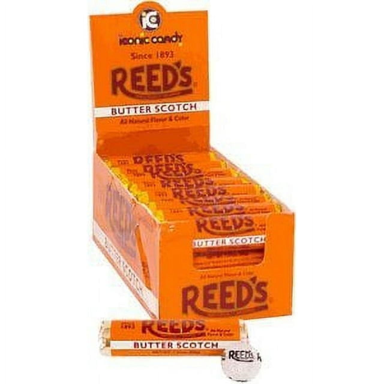 Reed's Rolls Candies, Butterscotch, 24 Count - Walmart.com