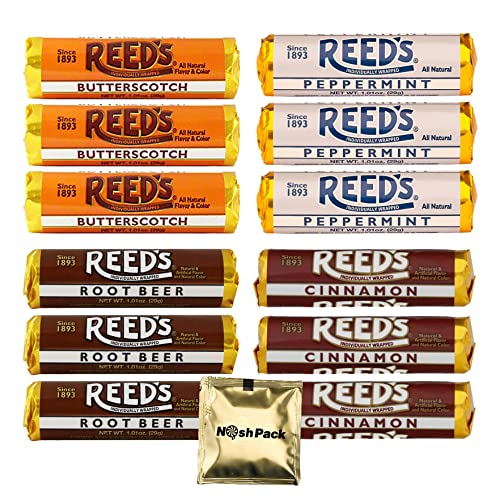 Reeds Candy Rolls Variety Pack, 12 Pack Individually Wrapped Sampler ...