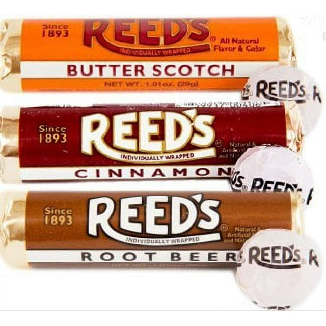 Candy Crate Reeds Hard Candy Rolls Assortment Pack - 6ct, 2 Each of ...