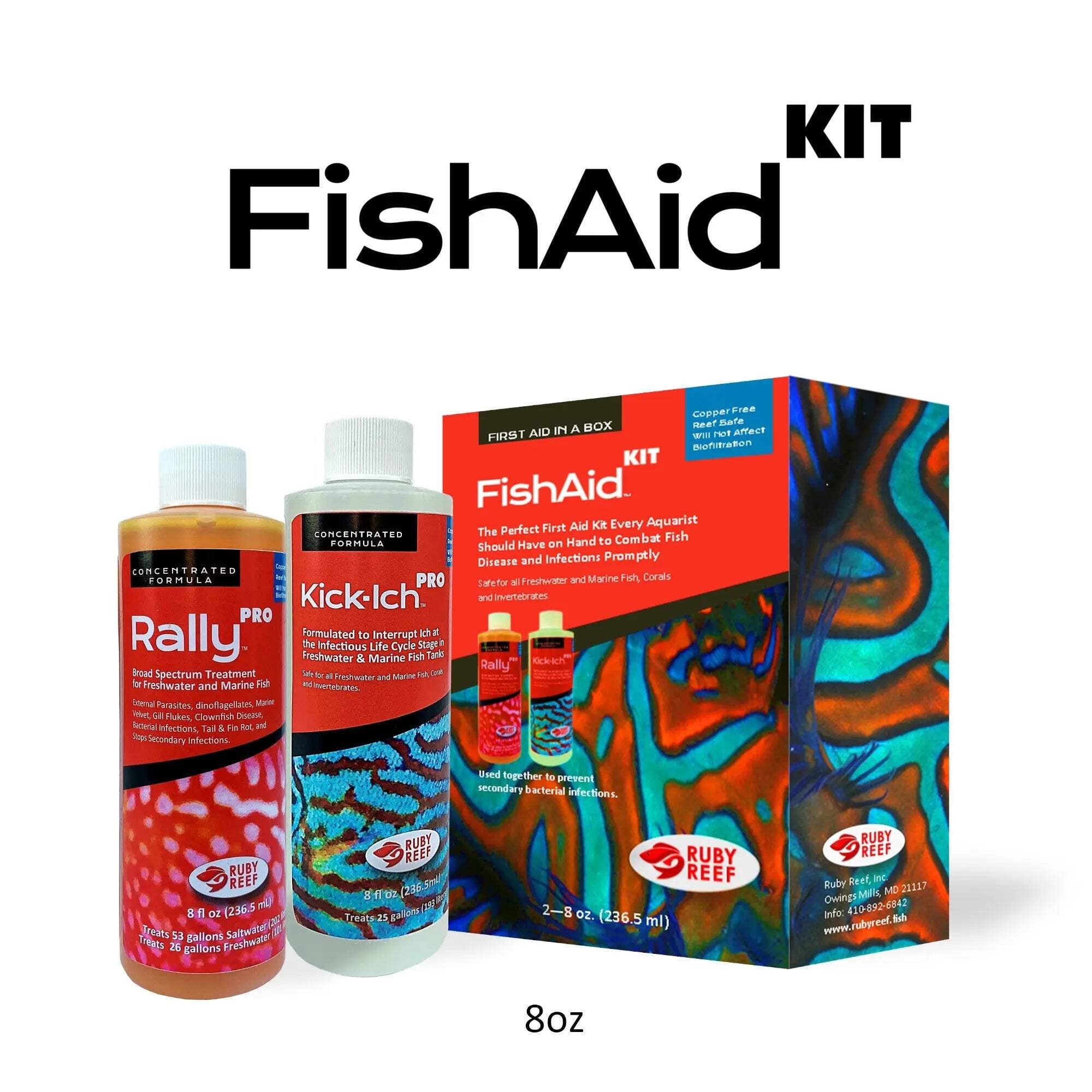 Reef Fish Aid Pro Combo Pack 8oz - Walmart.com