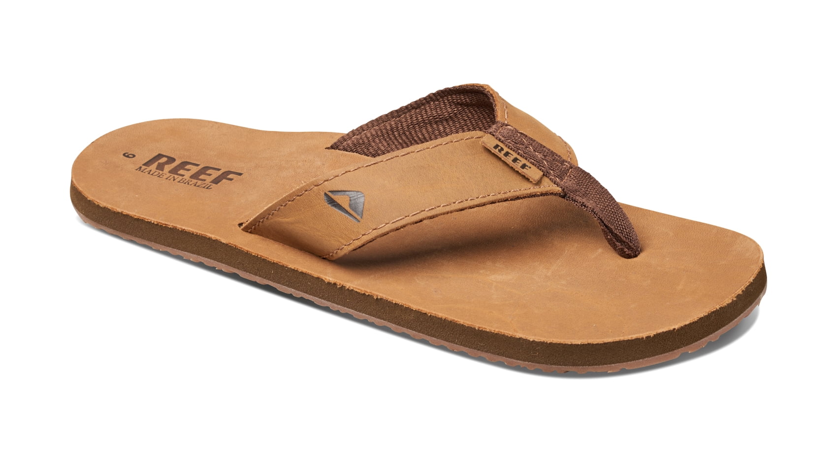 Reef Men's Sandals Leather Smoothy, Bronze Brown, 13 - Walmart.com