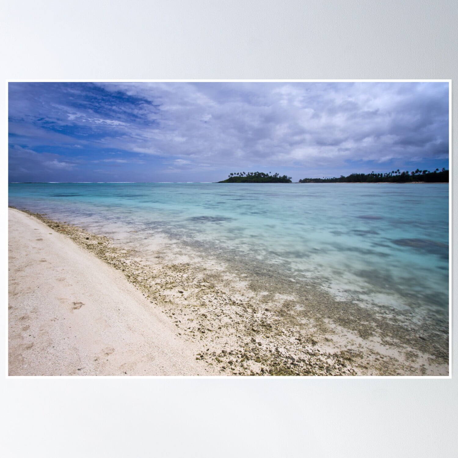 Reef Of Rarotonga Poster Wall Art, Modern Wall Decor, 12x18 UNFRAMED ...