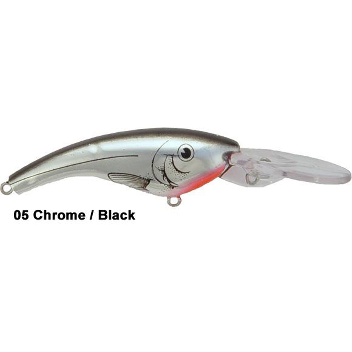 Reef Runner Ripshad Rip Shad Lure 200-05 Chrome Silver Black - Walmart.com