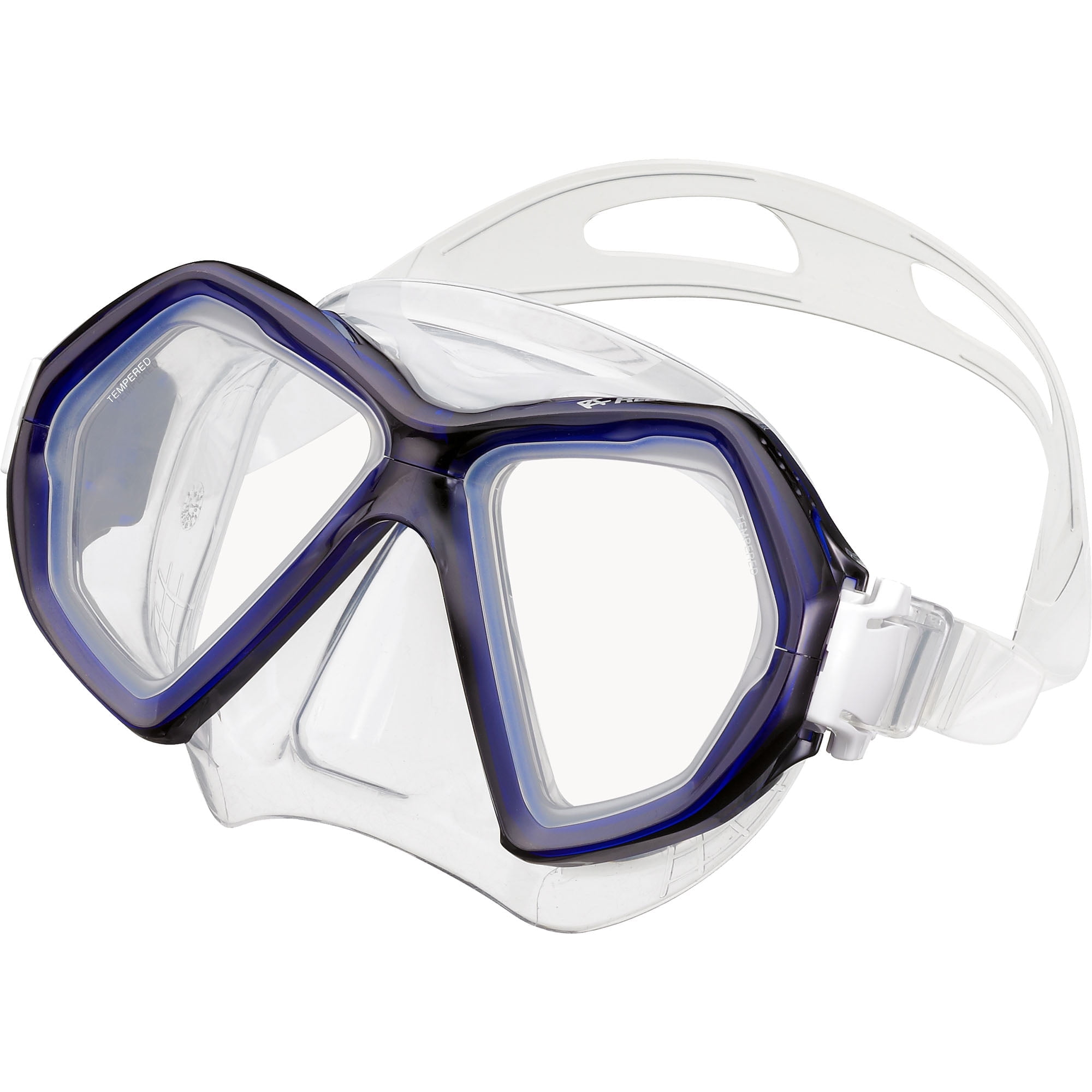 Reef Tourer Adult X-Plore 2-Window Snorkeling Mask, Cobalt Blue - Walmart.com